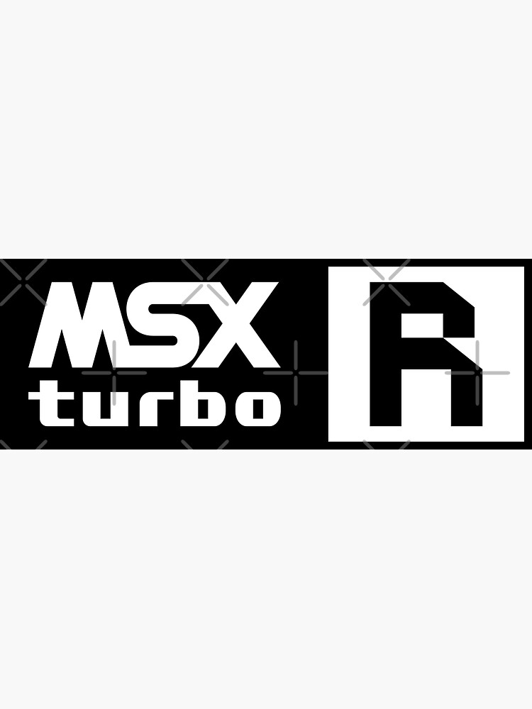 "MSX Turbo R Logo" Sticker for Sale by RubenCRM | Redbubble