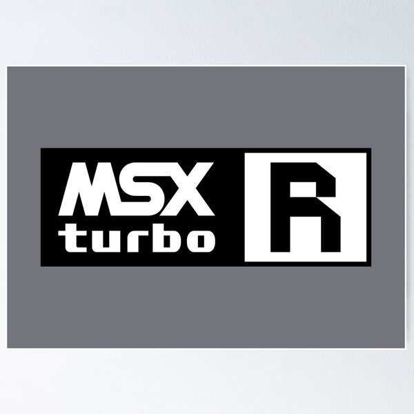 "MSX Turbo R Logo" Poster for Sale by RubenCRM | Redbubble