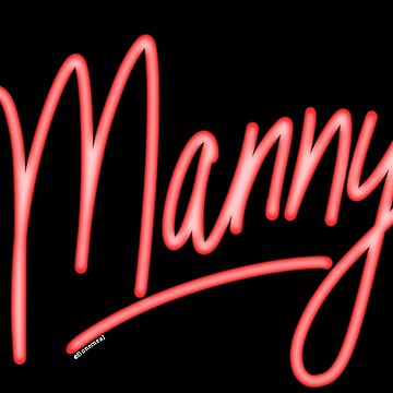 "Neon Manny's Logo" Sticker for Sale by Bonemeal577 | Redbubble