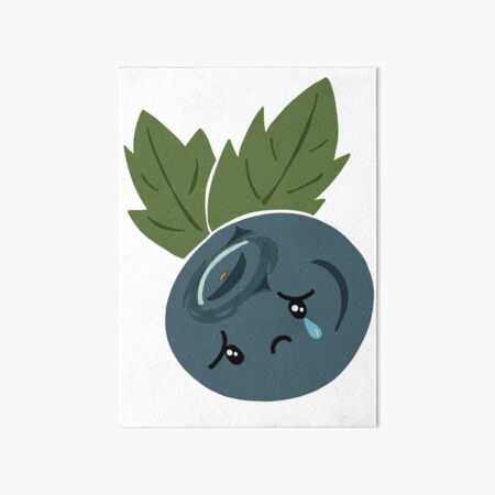 "Sad blueberry crying " Art Board Print by Burgerisad | Redbubble