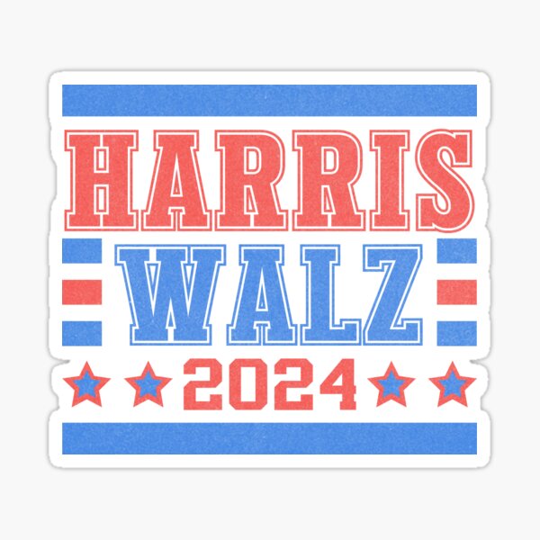 "Harris Walz 2024" Sticker for Sale by mgpimienta | Redbubble