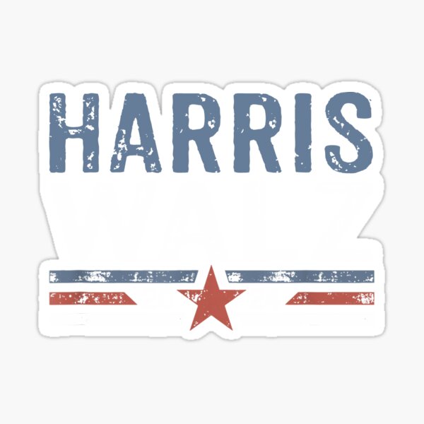 "Harris Waltz 2024 Election Kamala Harris Tim Waltz 2024" Sticker for ...