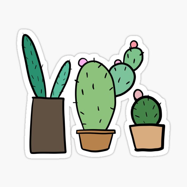 "Little Cute Cactus" Sticker by talle | Redbubble