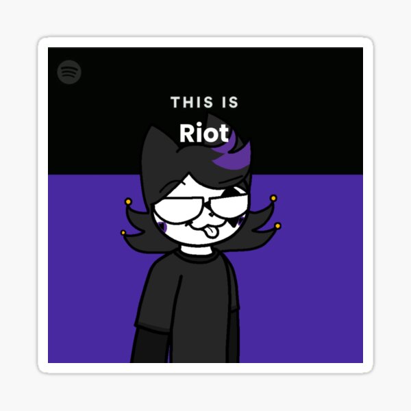 "This is Riot" Sticker for Sale by ogsleepymiles | Redbubble