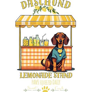 "Coquette Aesthetic Dog Lemonade Stand paws squeezed daily sweet and ...