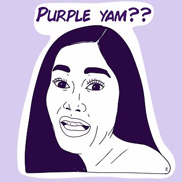 "FILIPINO PURPLE YAM UBE FUNNY MEME" Sticker for Sale by aydapadi ...