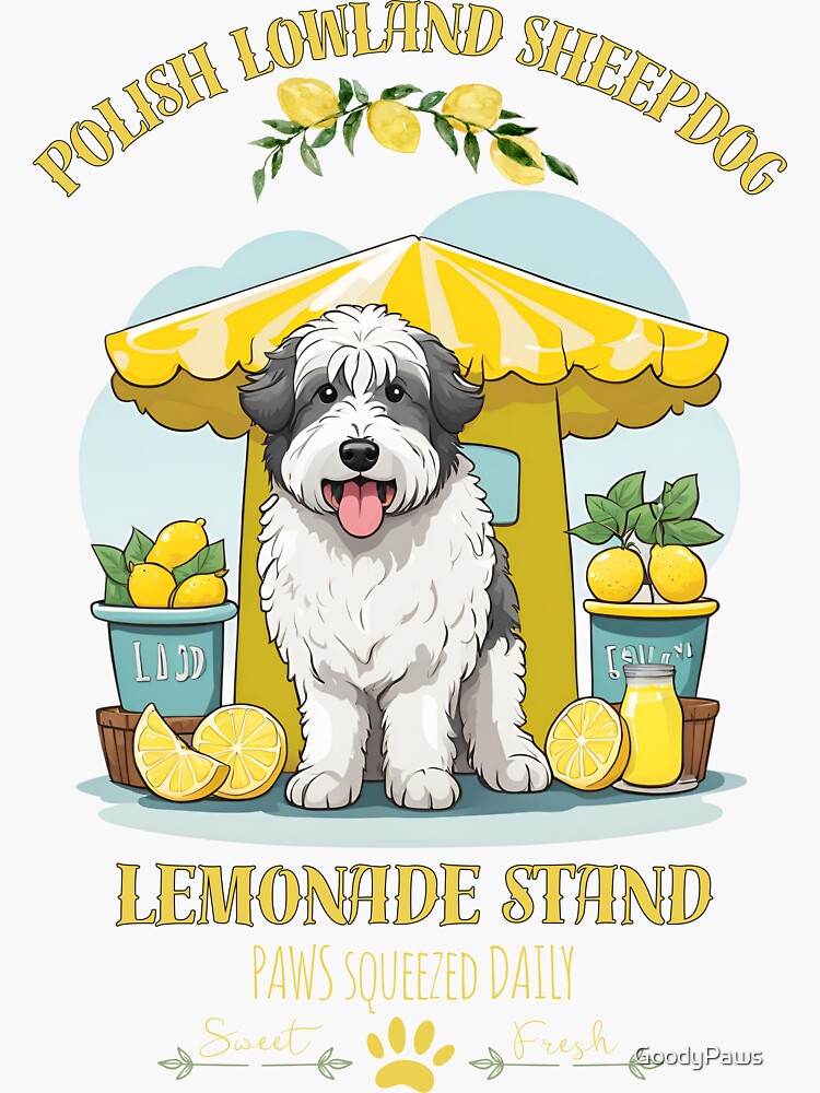 "Coquette Aesthetic Dog Lemonade Stand paws squeezed daily sweet and ...