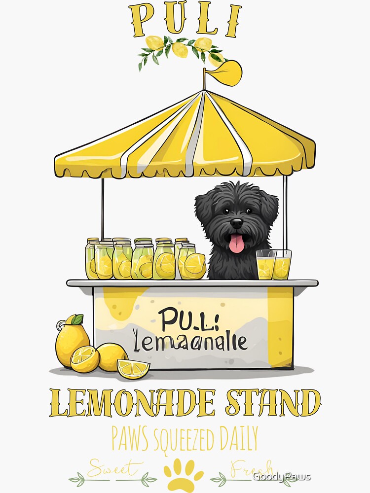 "Coquette Aesthetic Dog Lemonade Stand paws squeezed daily sweet and ...