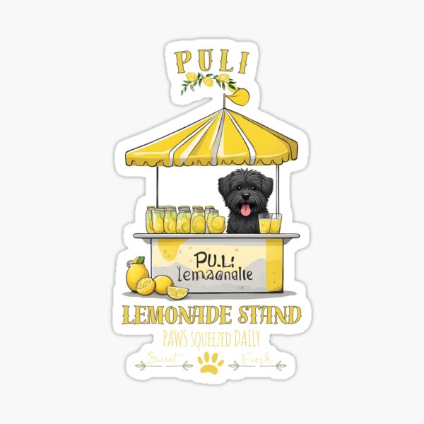 "Coquette Aesthetic Dog Lemonade Stand paws squeezed daily sweet and ...