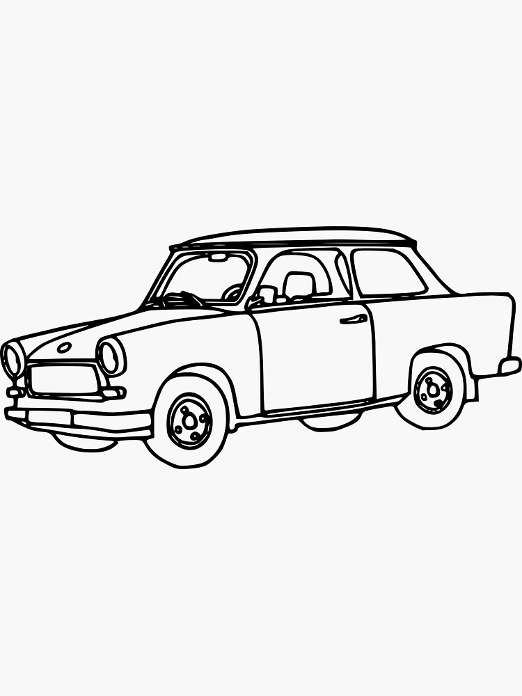 "Trabant design - Trabant 601 S" Sticker by JuditR | Redbubble