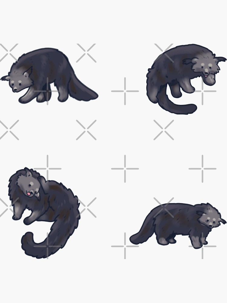 "Cute binturong pack " Sticker for Sale by Artofmayara | Redbubble