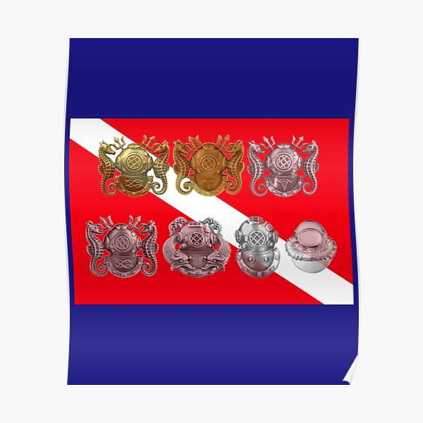 Navy Diver Posters | Redbubble