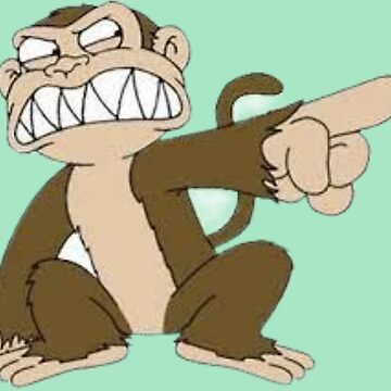 "Evil Monkey" Sticker for Sale by sciaccabratta73 | Redbubble