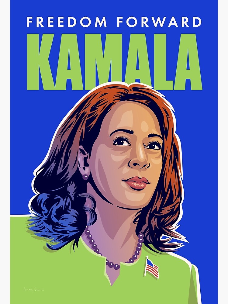 "Kamala Freedom Forward" Poster for Sale by Tracy Sabin | Redbubble