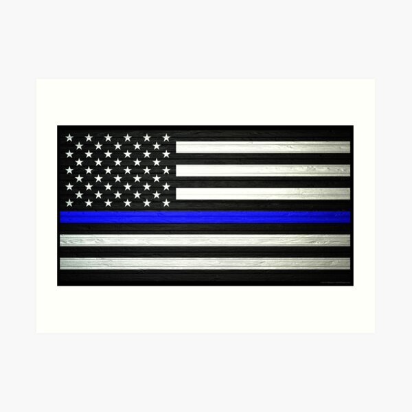 "The Thin Blue Line" Art Print by 45Snipers | Redbubble