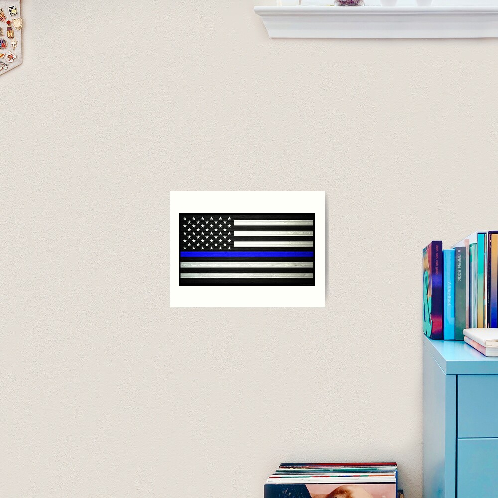 "The Thin Blue Line" Art Print by 45Snipers | Redbubble