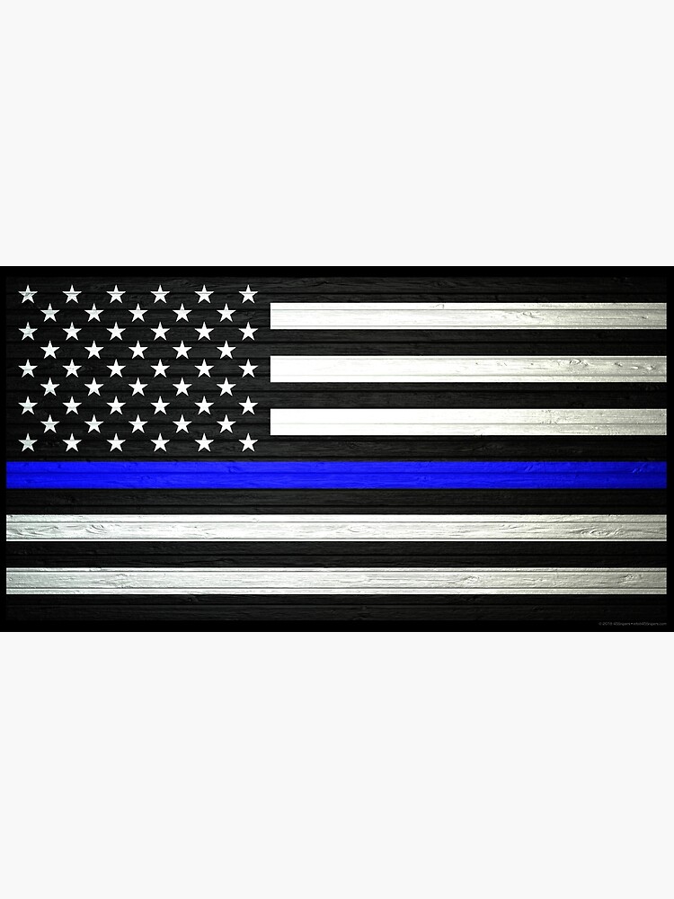 "The Thin Blue Line" Art Print by 45Snipers | Redbubble