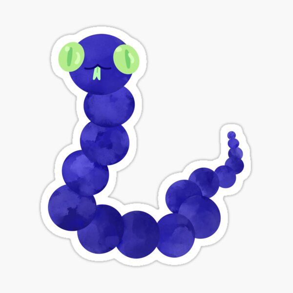 "Blueberry Snake" Sticker for Sale by MiaD-Designs | Redbubble