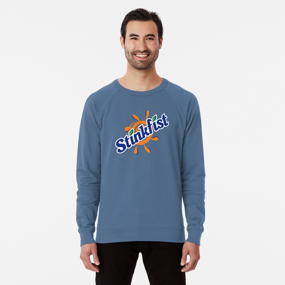 "Stinkfist Sunkist Logo" Sticker for Sale by friendlynbhood | Redbubble