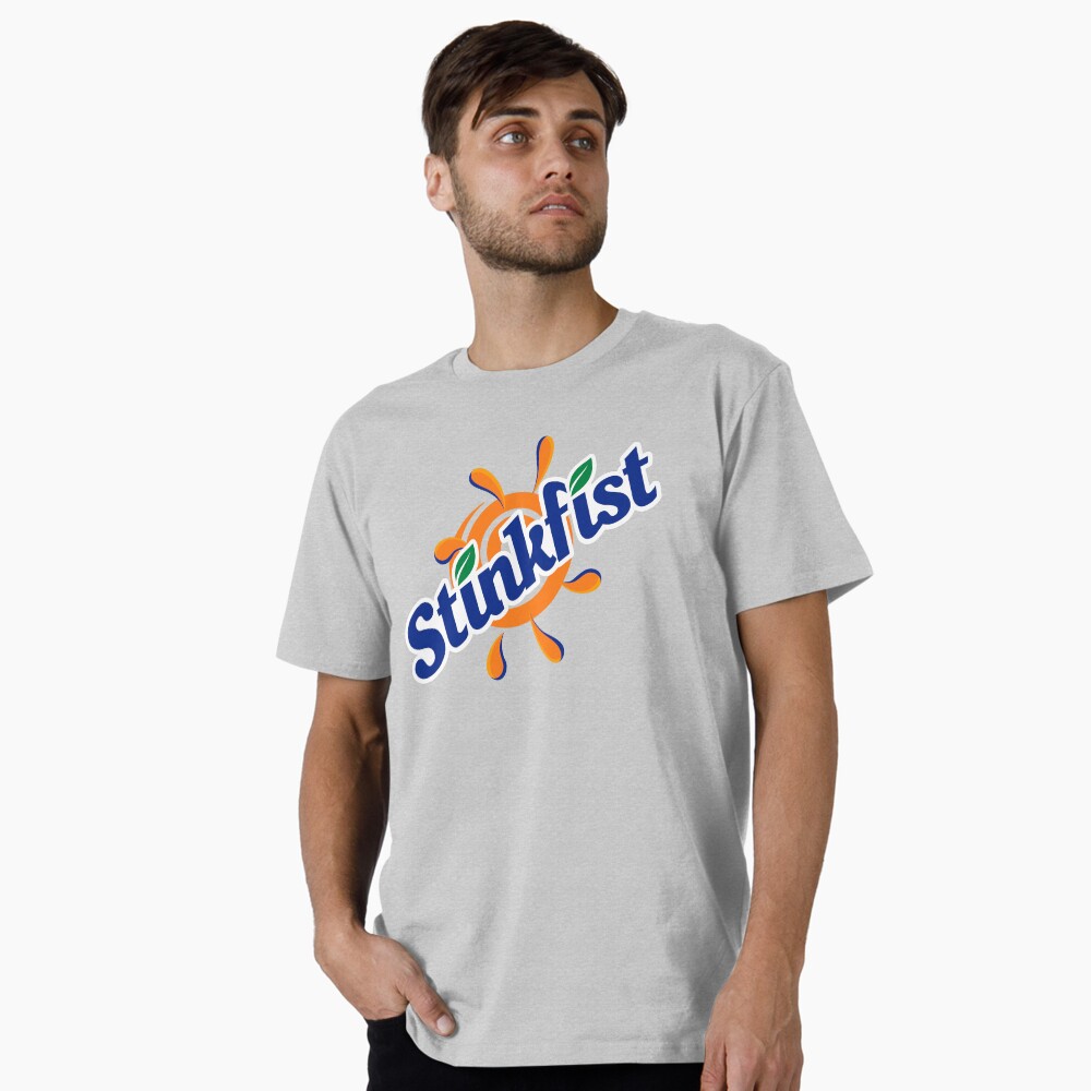 "Stinkfist Sunkist Logo" Sticker for Sale by friendlynbhood | Redbubble