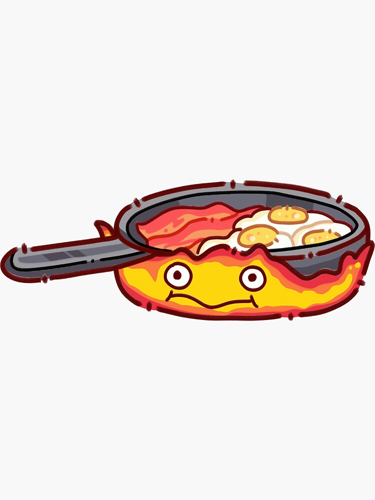 "Calcifer (The Moving Castle)" Sticker by Lettie0- | Redbubble