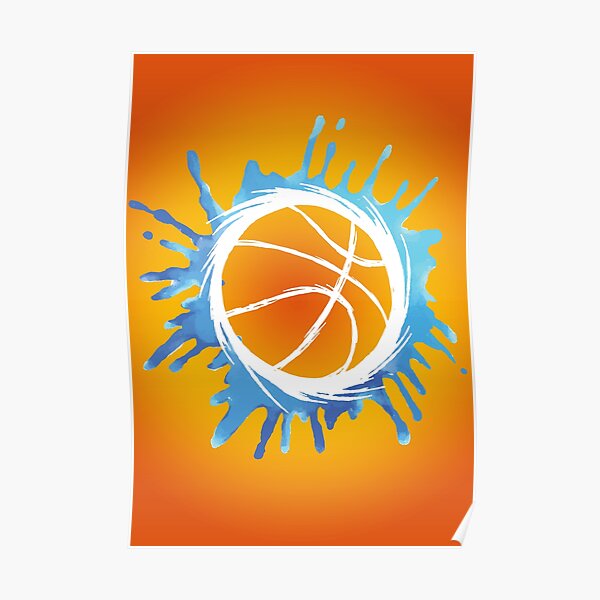"Basketball Splash" Poster for Sale by winkeltriple | Redbubble