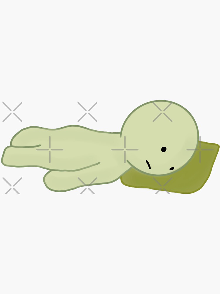 "Smiski Sleeping" Sticker for Sale by StickItByRi | Redbubble