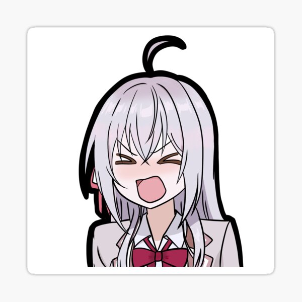 "Alya " Sticker for Sale by InternGuy | Redbubble
