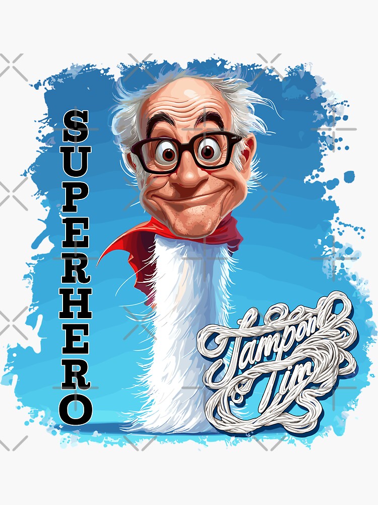 "My Superhero, Tampon Tim Walz for Vice President" Sticker for Sale by ...