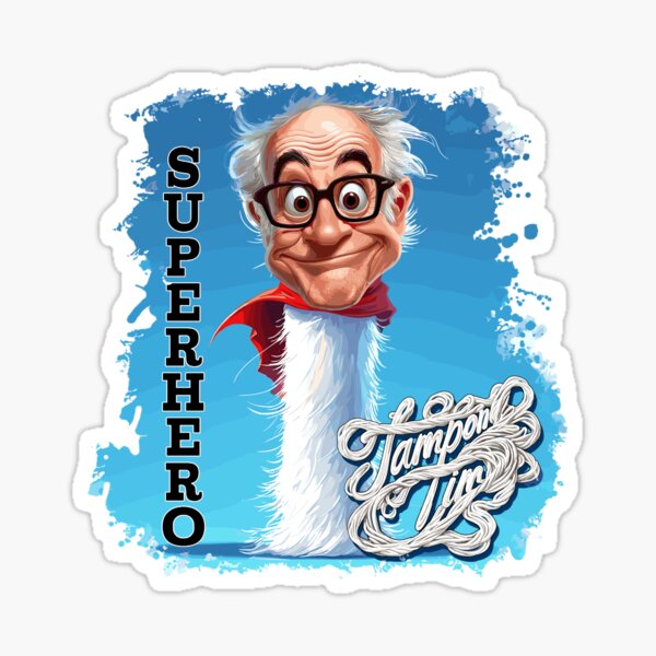 "My Superhero, Tampon Tim Walz for Vice President" Sticker for Sale by ...