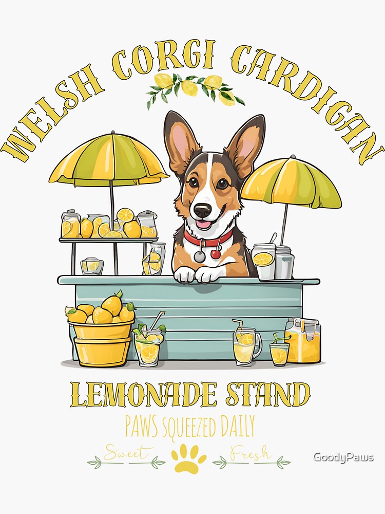 "Coquette Aesthetic Dog Lemonade Stand paws squeezed daily sweet and ...