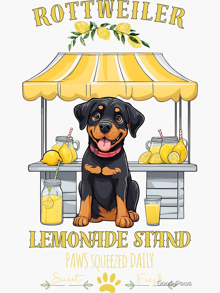 "Coquette Aesthetic Dog Lemonade Stand paws squeezed daily sweet and ...