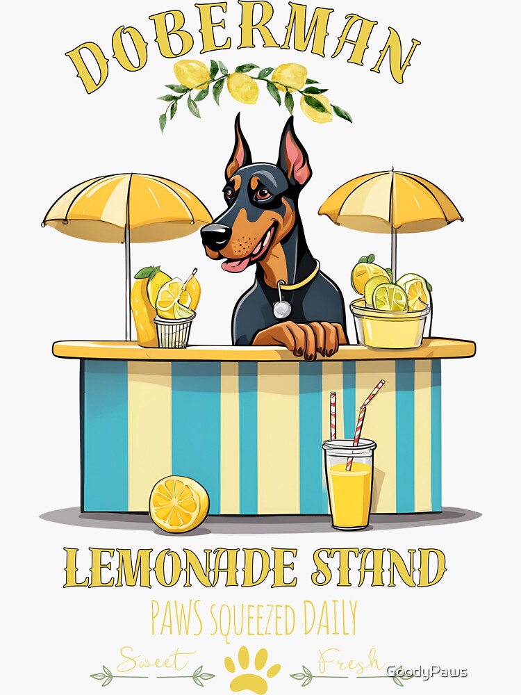 "Coquette Aesthetic Dog Lemonade Stand paws squeezed daily sweet and ...