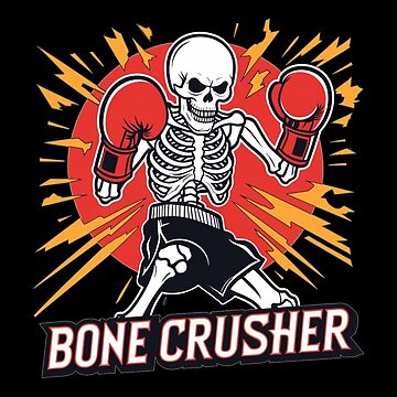 "Bone Crusher Skeleton Boxer – Retro Boxing Punch" Sticker for Sale by ...