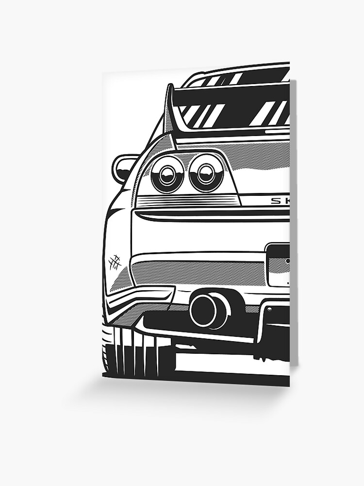 "Skyline GTR R33 Fragment" Greeting Card for Sale by OlegMarkaryan ...