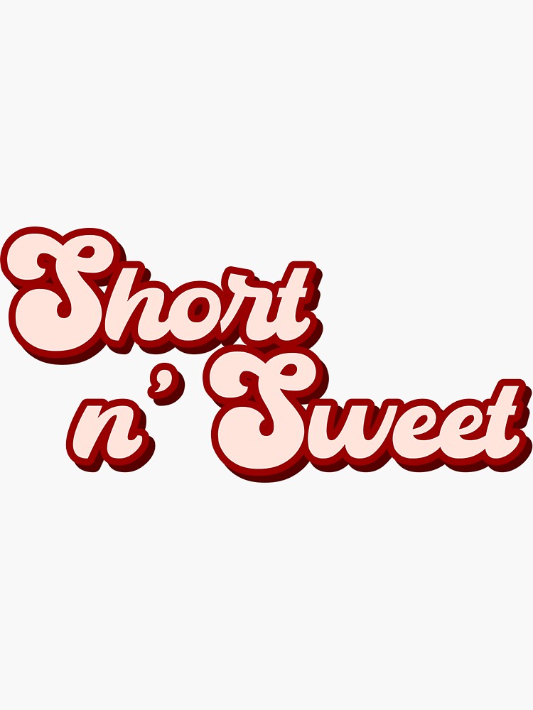 "Short n' Sweet 2 | Sabrina Carpenter" Sticker for Sale by evreytime ...
