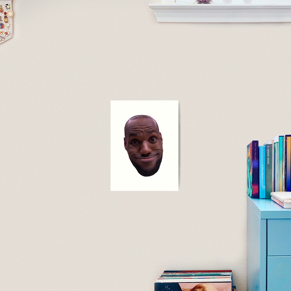 "Lebron James Goofy Face" Art Print by nickcosky | Redbubble