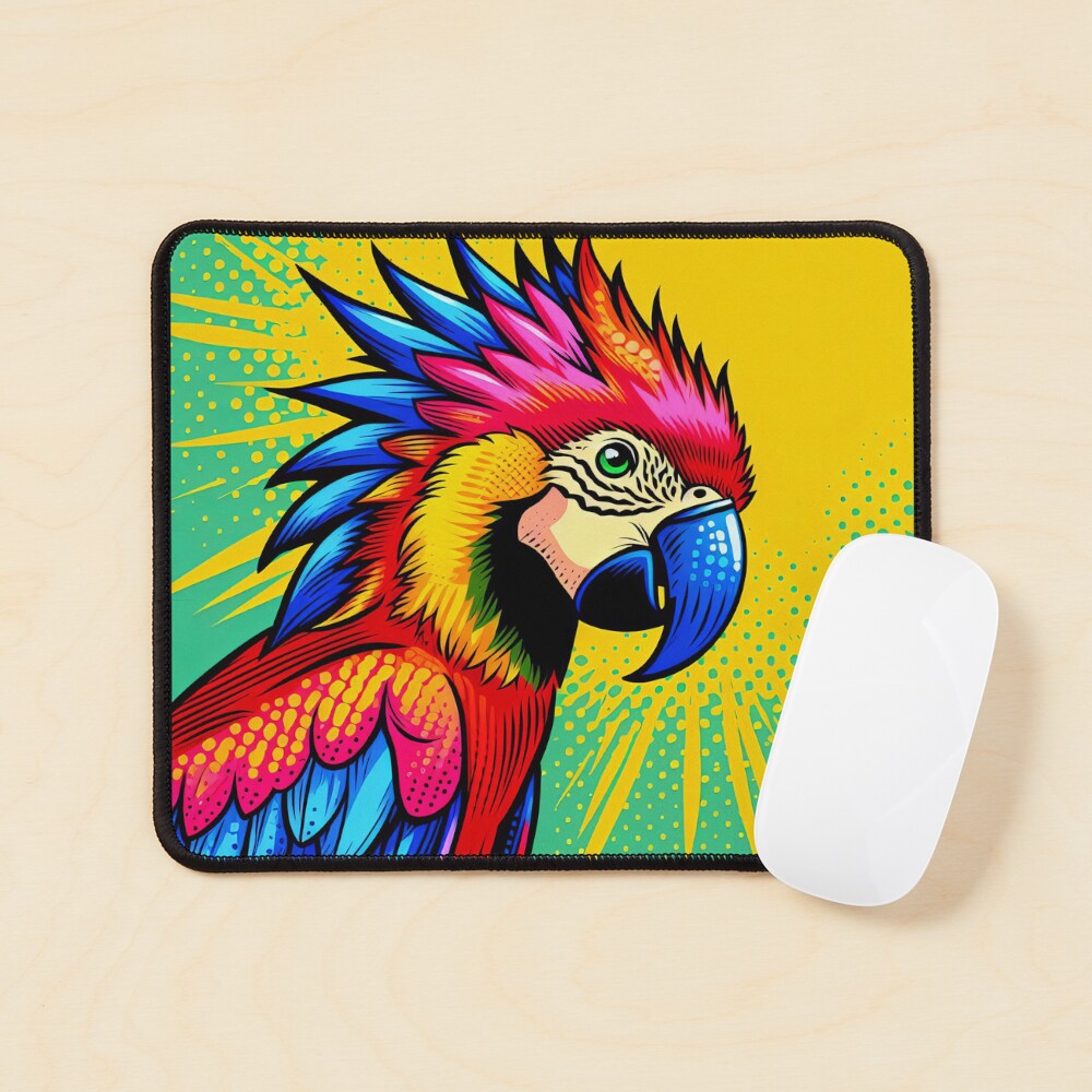 "Colorful Parrot Pop Art Style" Sticker for Sale by artofuniverse ...