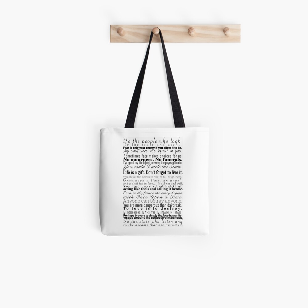 "Quotes - Collection of Young Adult Book Quotes" Tote Bag for Sale by ...