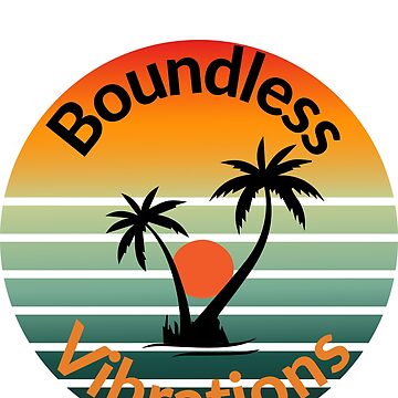 "Boundless Vibrations" Sticker for Sale by TShirtCrafters | Redbubble
