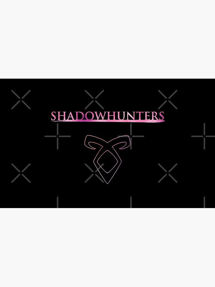 "Shadowhunters logo + outline rune below (pink watercolour) - Clary ...