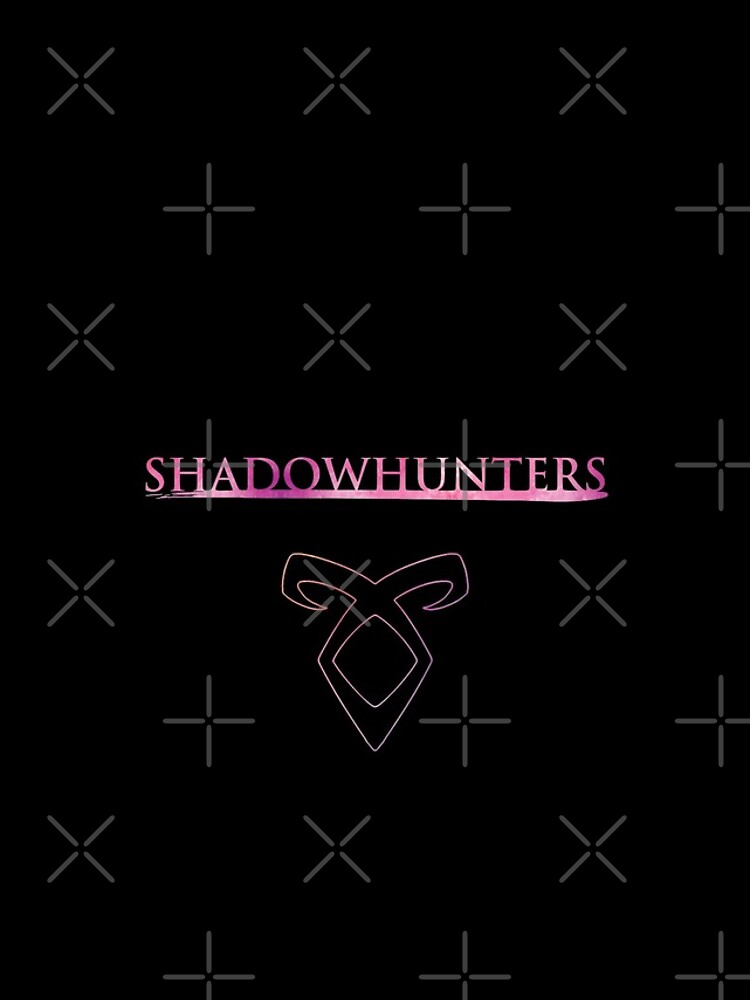 "Shadowhunters logo + outline rune below (pink watercolour) - Clary ...