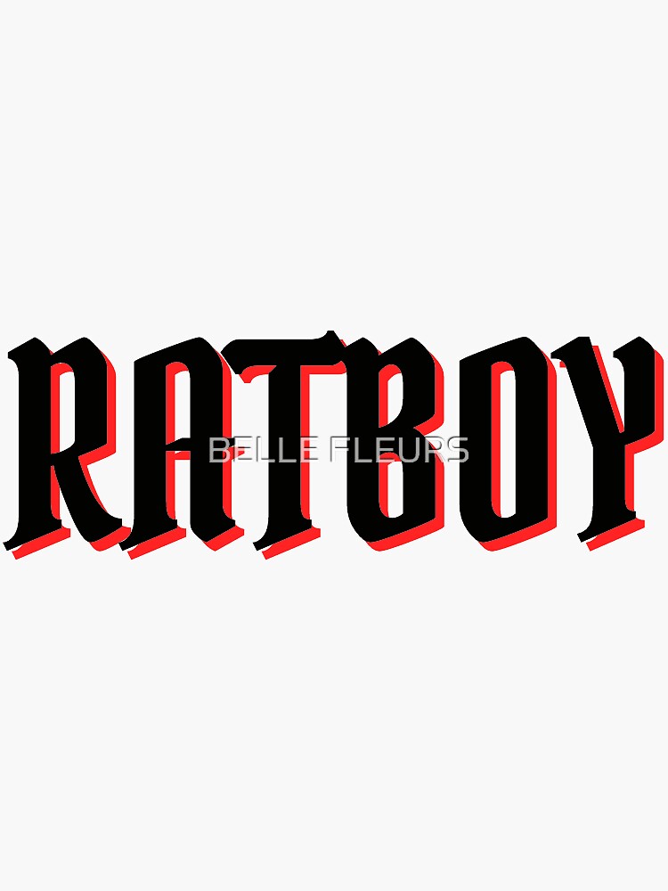 "Ratboy design" Sticker for Sale by sophieclare | Redbubble