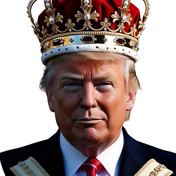 "Trump Wearing a Crown with Authority" Sticker for Sale by PrintFusionM ...
