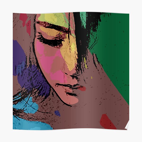 "Sad face" Poster for Sale by jngraphs | Redbubble