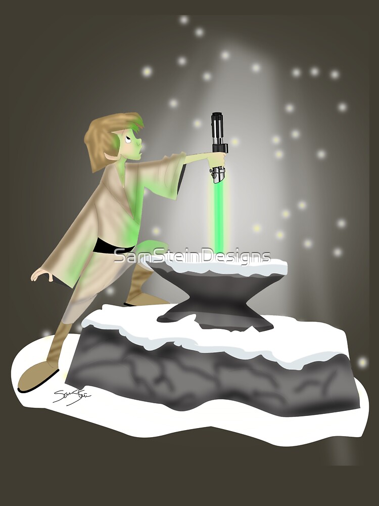 "The Saber In The Stone" T-shirt for Sale by SamSteinDesigns ...