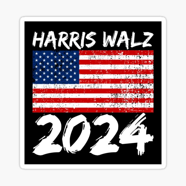 "Harris Walz 2024" Sticker for Sale by Expocera | Redbubble