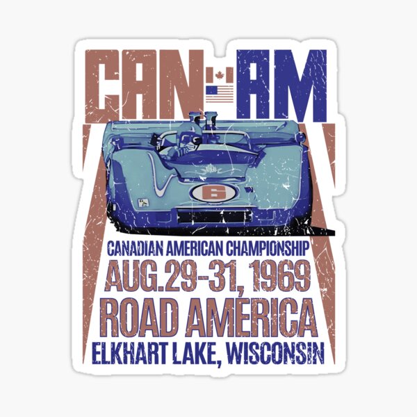 "Canadian American Championship 1969 - vintage, washed out, worn print ...