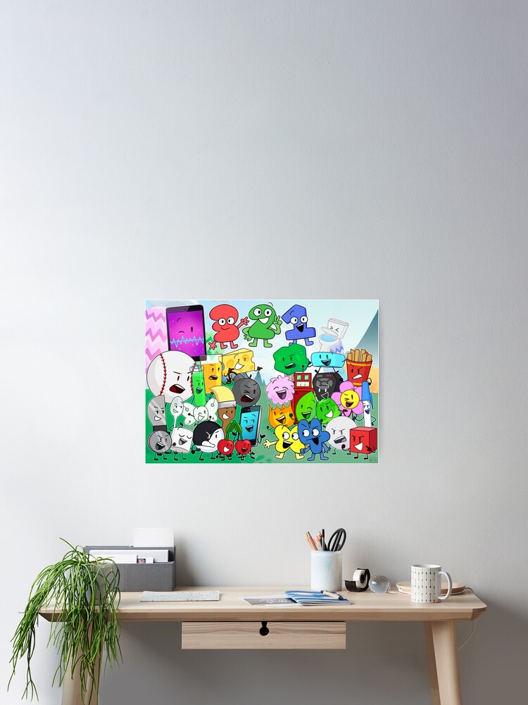 "BFDI x Inanimate Insanity" Poster for Sale by PuppyRelp | Redbubble