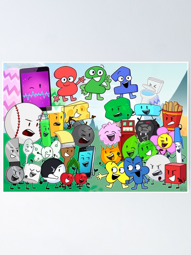 "BFDI x Inanimate Insanity" Poster for Sale by PuppyRelp | Redbubble